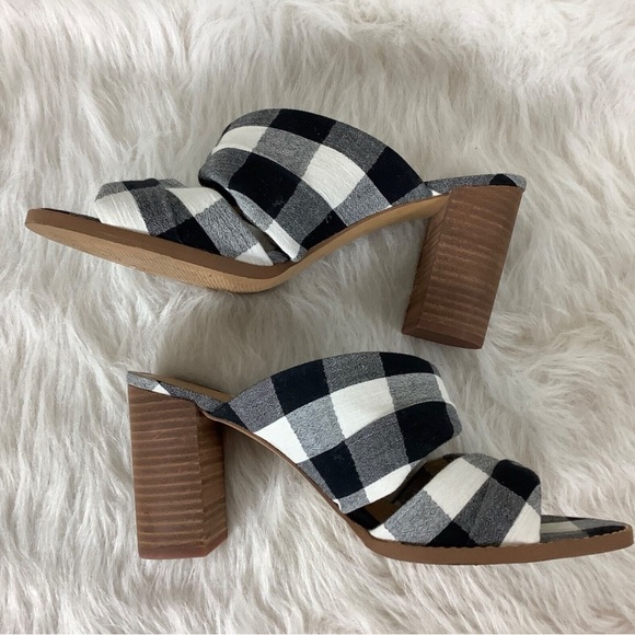 Madewell | Shoes | Madewell Alexandria Mule Checkered Block Heel | Poshmark